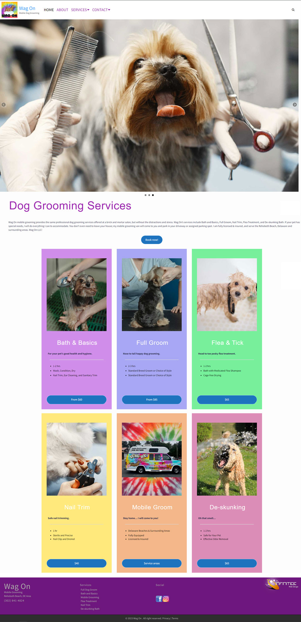 Wag On Mobile Grooming - INFINITEE WEB DESIGN