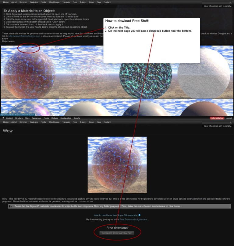 Free Bryce 3D Downloads Archives - Infinitee Designs